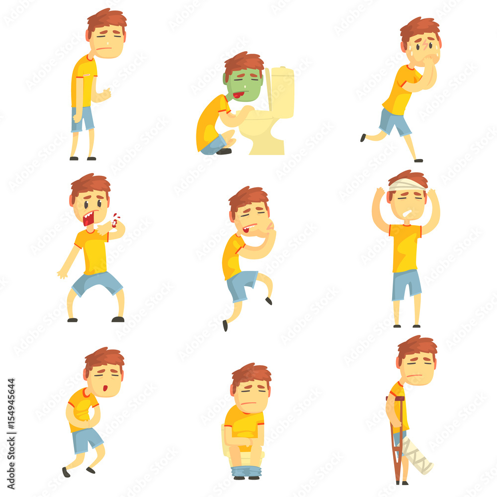 Animated Sick People