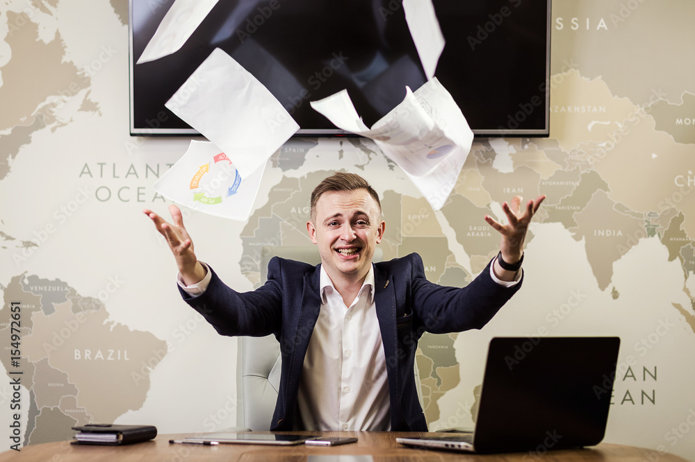 People Stressed With Papers