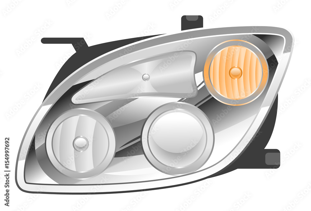 Headlight Stock Vector | Adobe Stock