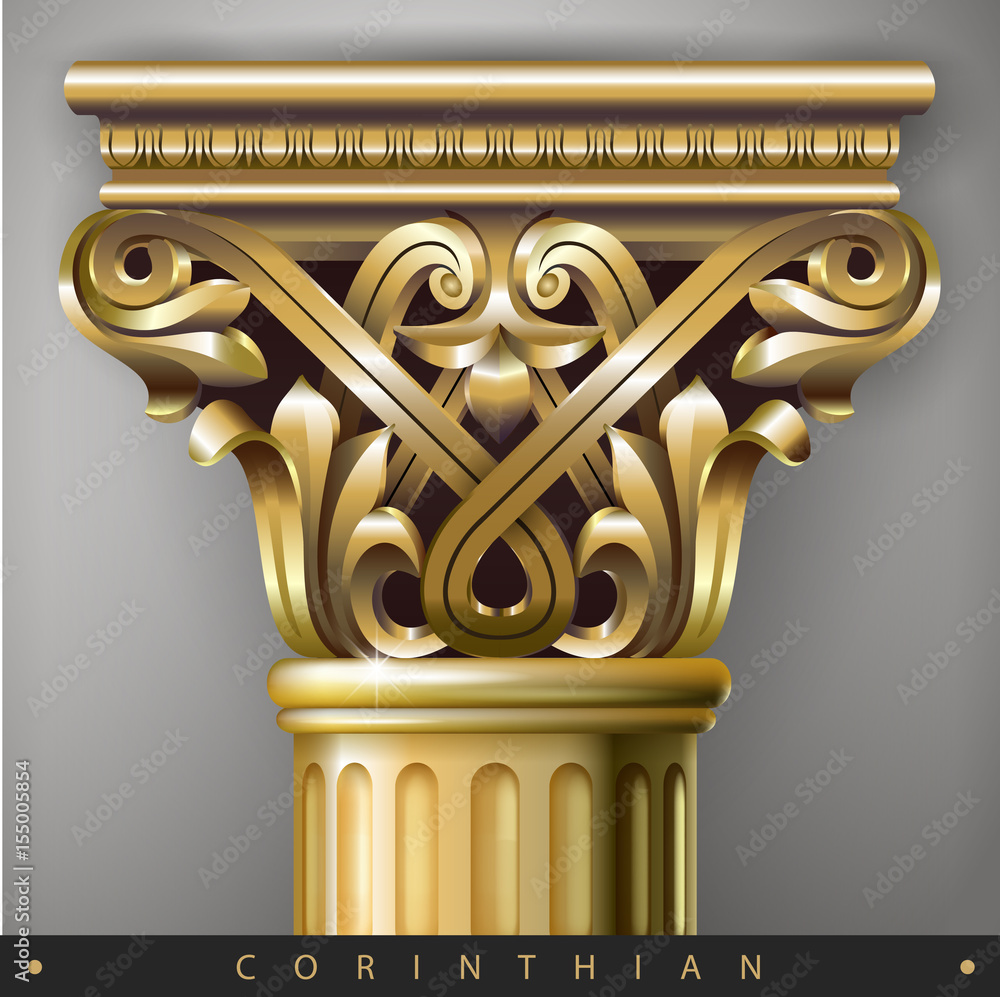 Gold Column Vector