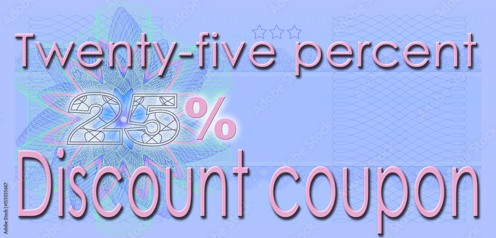 Discount coupon template with colorful pattern,cute gift coupon ...