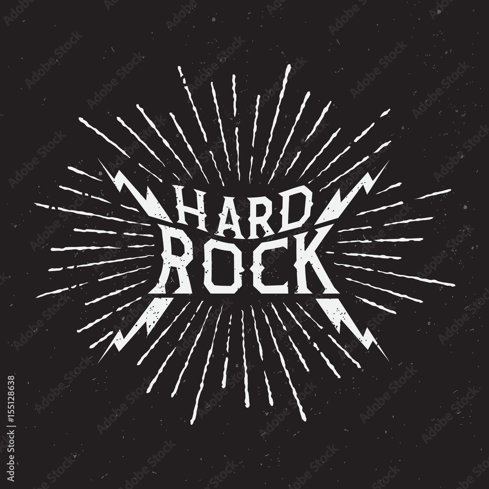 hard rock symbol Stock Vector | Adobe Stock