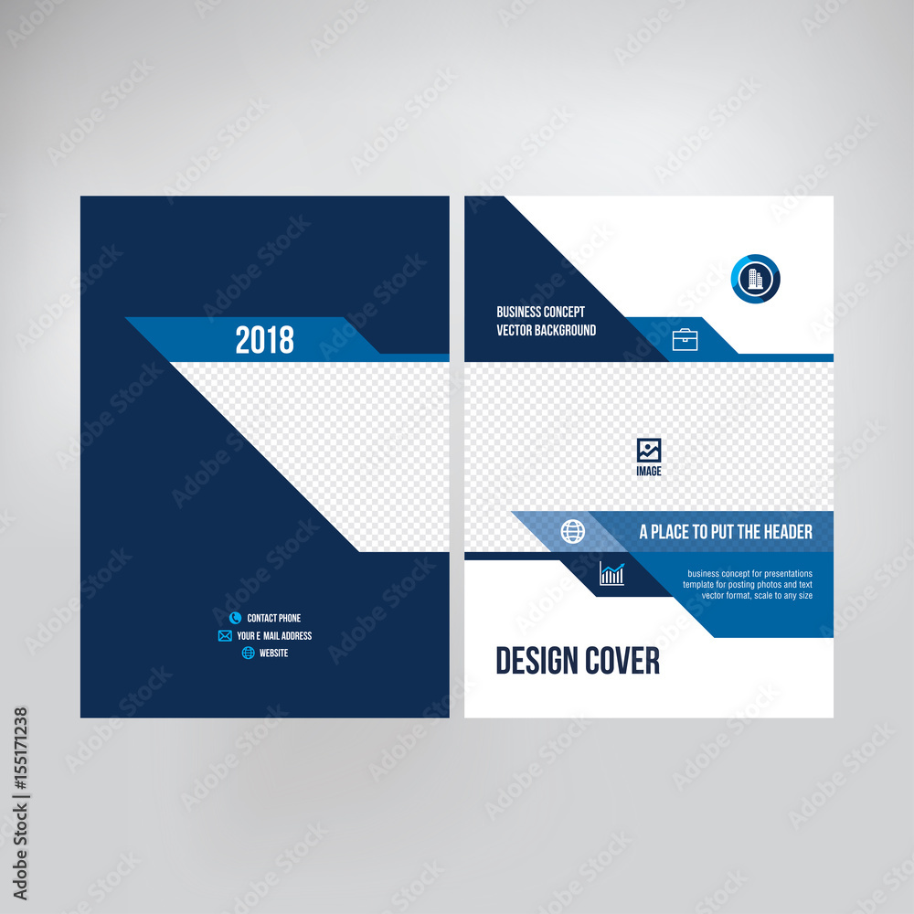 Cover design for catalogue, brochure, booklet. Graphic template for ...