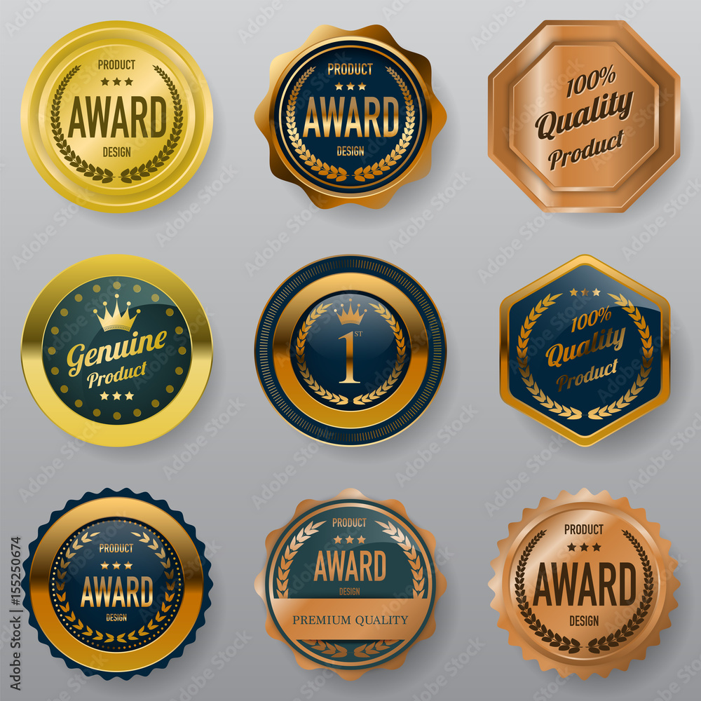 Premium badges design,Certificate logo and stamp concept,vector eps10 ...
