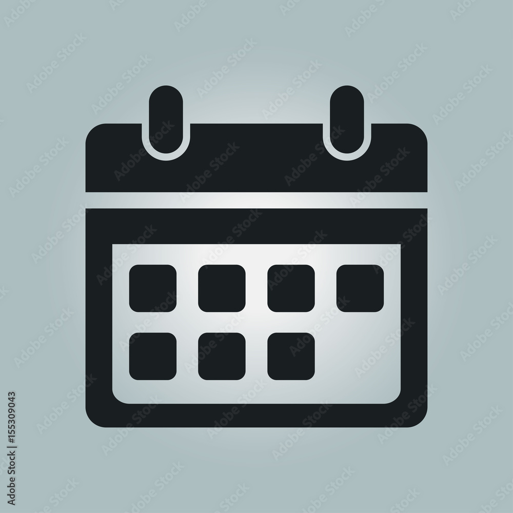 Vector calendar icon. Important dates sign. Flat design style. Stock ...