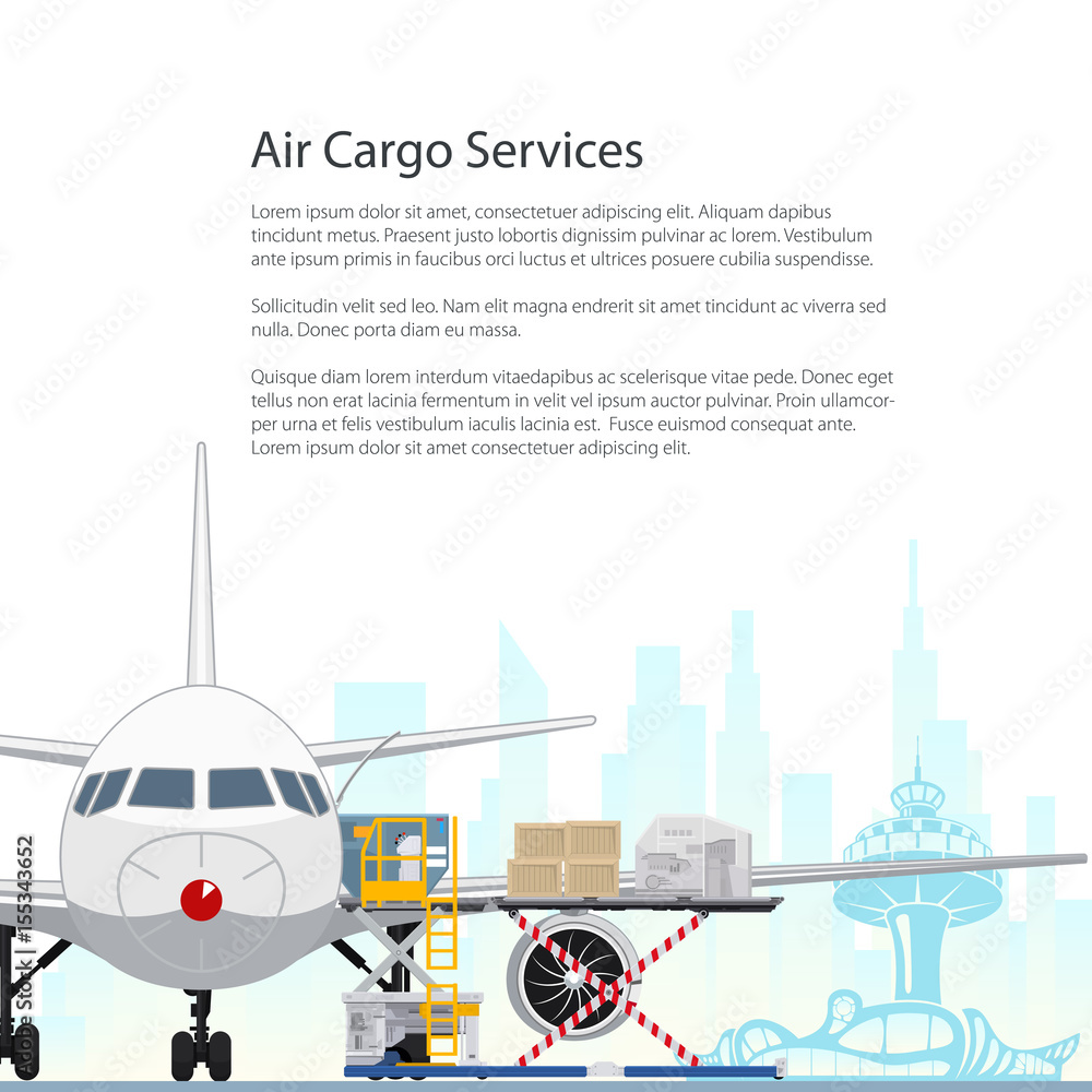 Flyer Air Cargo Services and Freight, Airplane with Autoloader at the ...