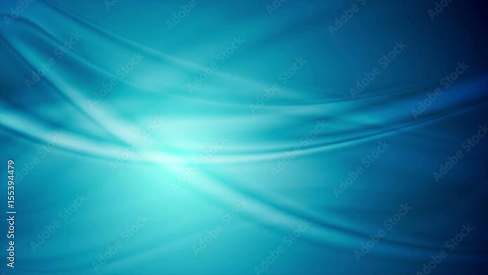 Blue abstract smooth flowing waves motion background. Video animation ...
