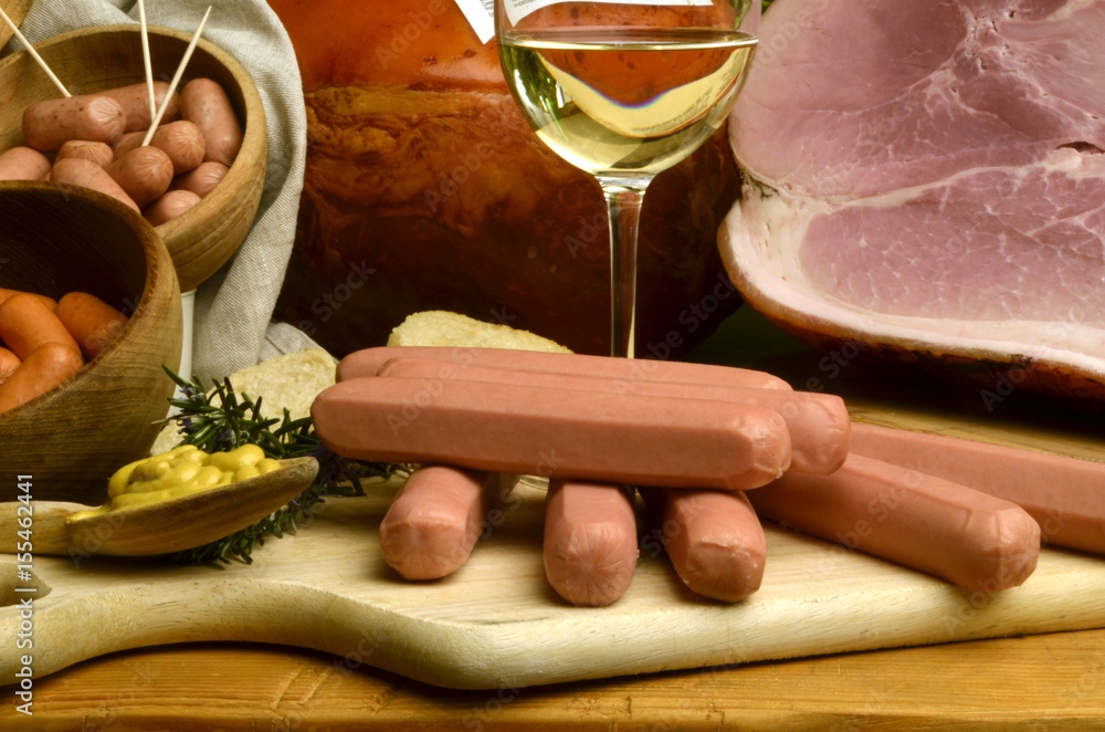Stockfoto Wiener Würstchen Würstel Salsitxa de Viena Wurst 비엔나 소시지 ...
