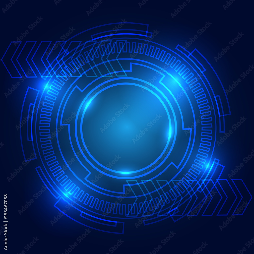 Abstract circle technology background. Stock Vector | Adobe Stock