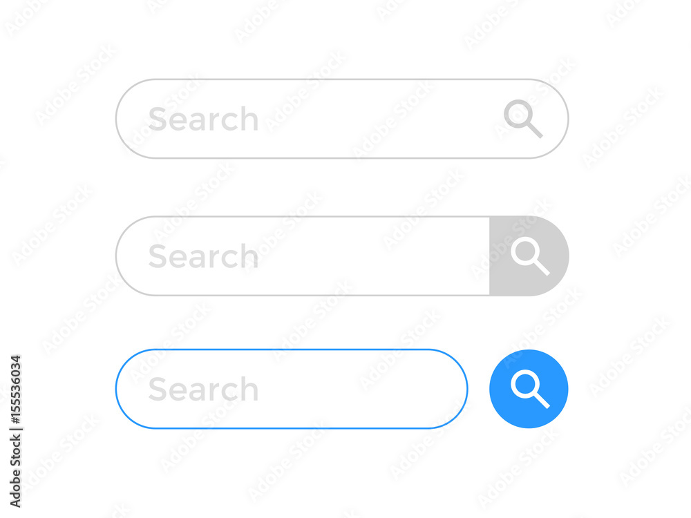 Search bar web page internet browser element vector icons template ...