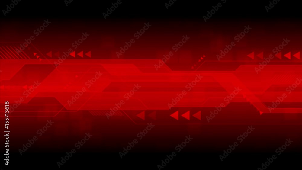 Dark red sci-fi technology abstract motion design. Video animation ...