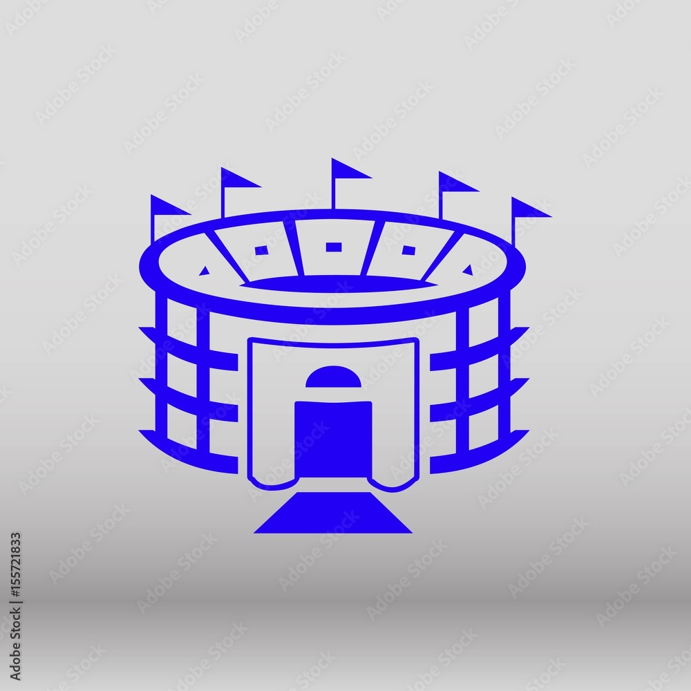 amphitheatre icon vector illustration. Flat design style Stock ...