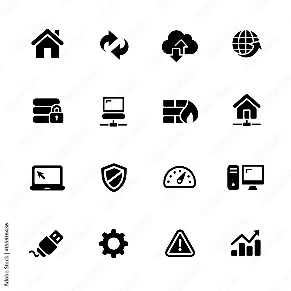 Network Icons // Black Series - Vector icons for your digital or print ...