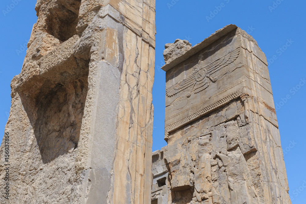 Fravashi at Persepolis or Takht-e Jamshid, 2500 years ago, Shiraz, Iran ...