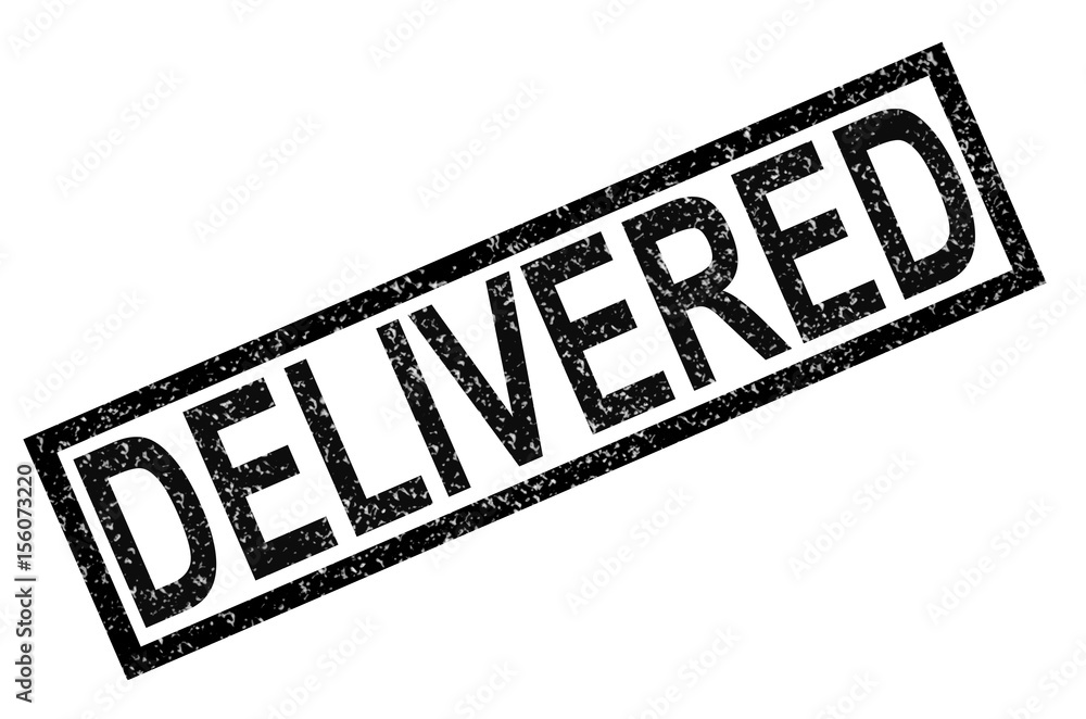 delivered stamp sign. delivered stamp on white background. Stock ...
