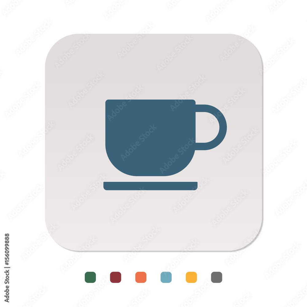 Papier Icon - Kaffeetasse Stock-Vektorgrafik | Adobe Stock