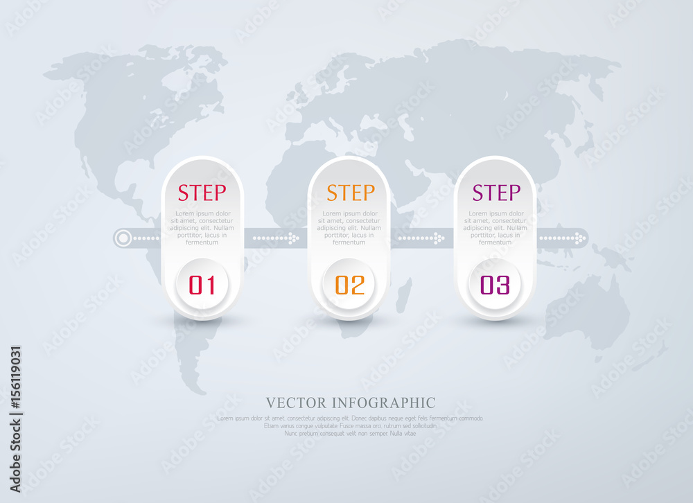 Vector abstract element for business. Strategy in stages. Steps of ...