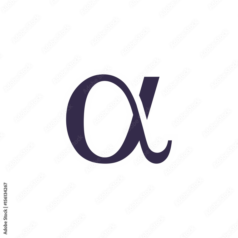alpha logo vector Stock Vector | Adobe Stock