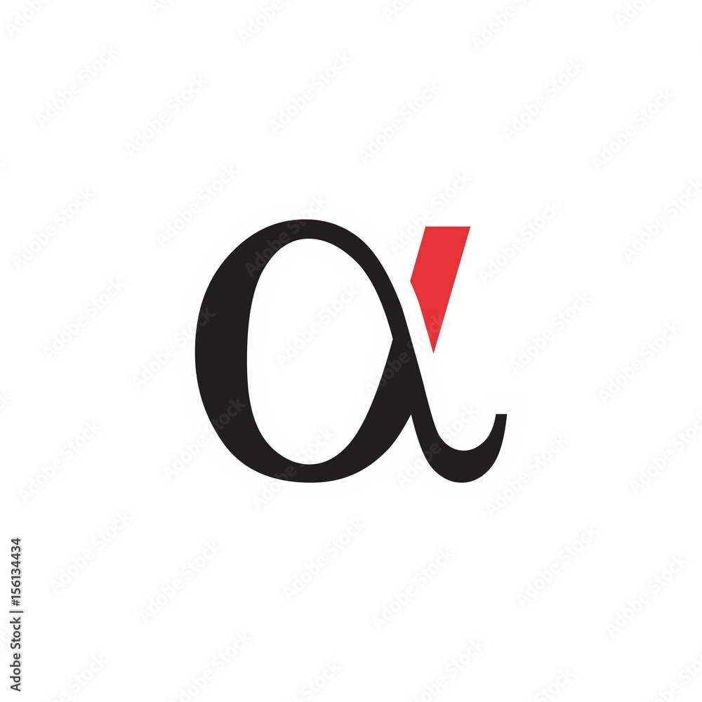 alpha logo vector Stock Vector | Adobe Stock