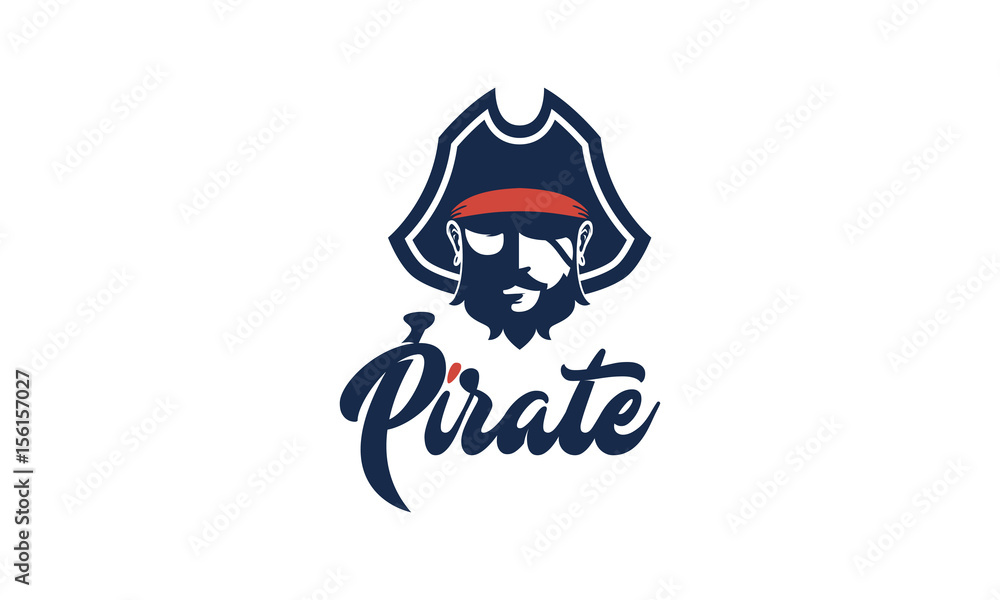 Pirate Logo Stock Vector | Adobe Stock