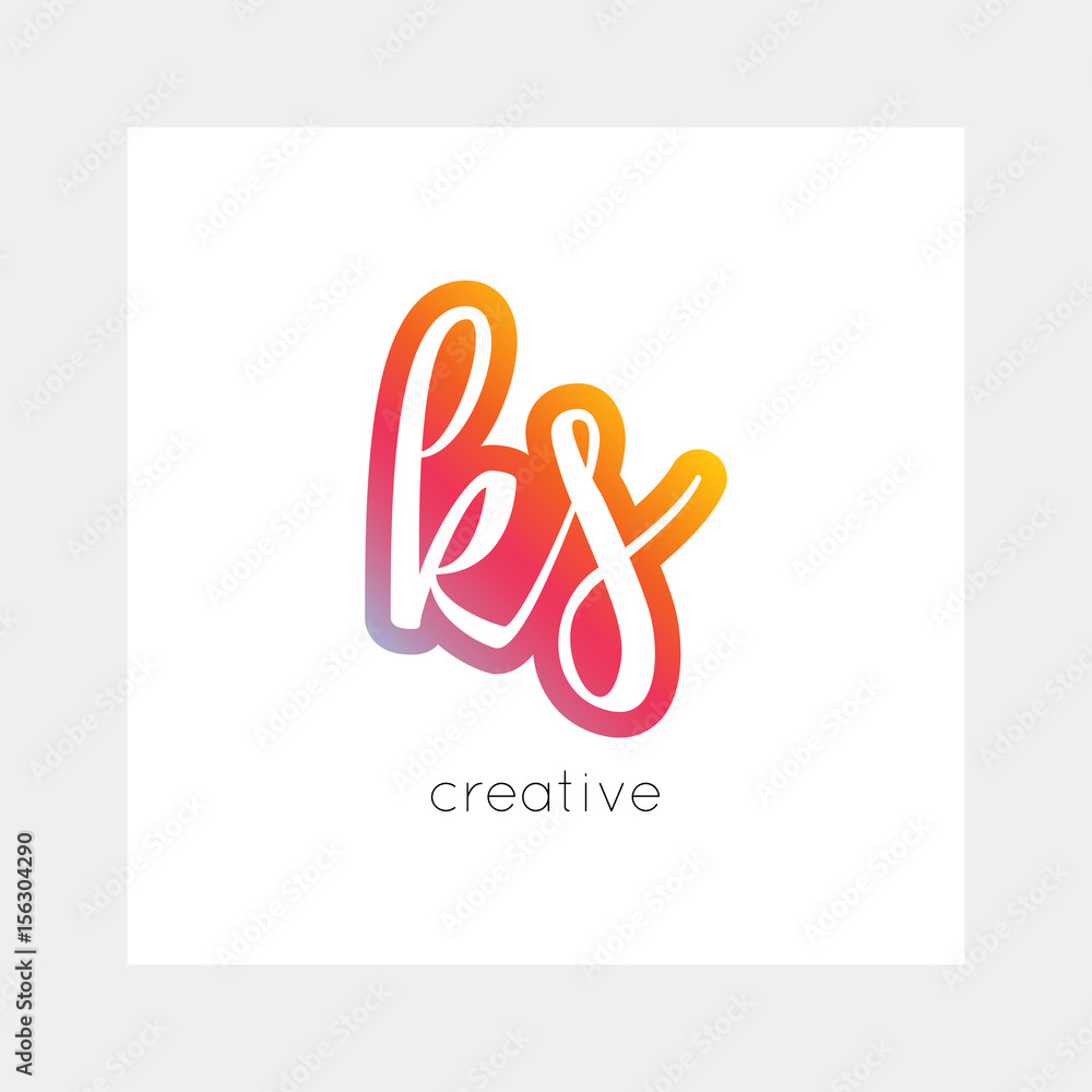 KS logo, vector. Useful as branding, app icon, alphabet combination ...
