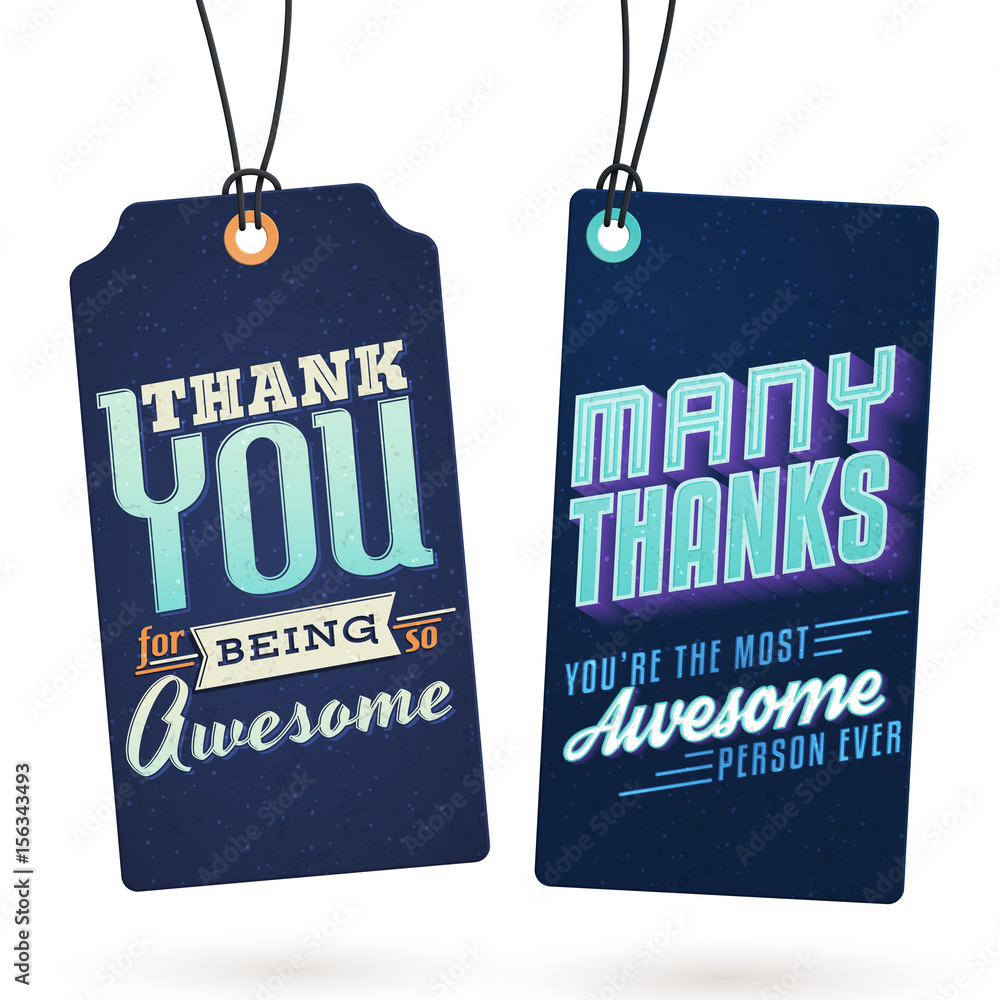 Vintage Hang Tags with Thank You Notes to help you express your ...