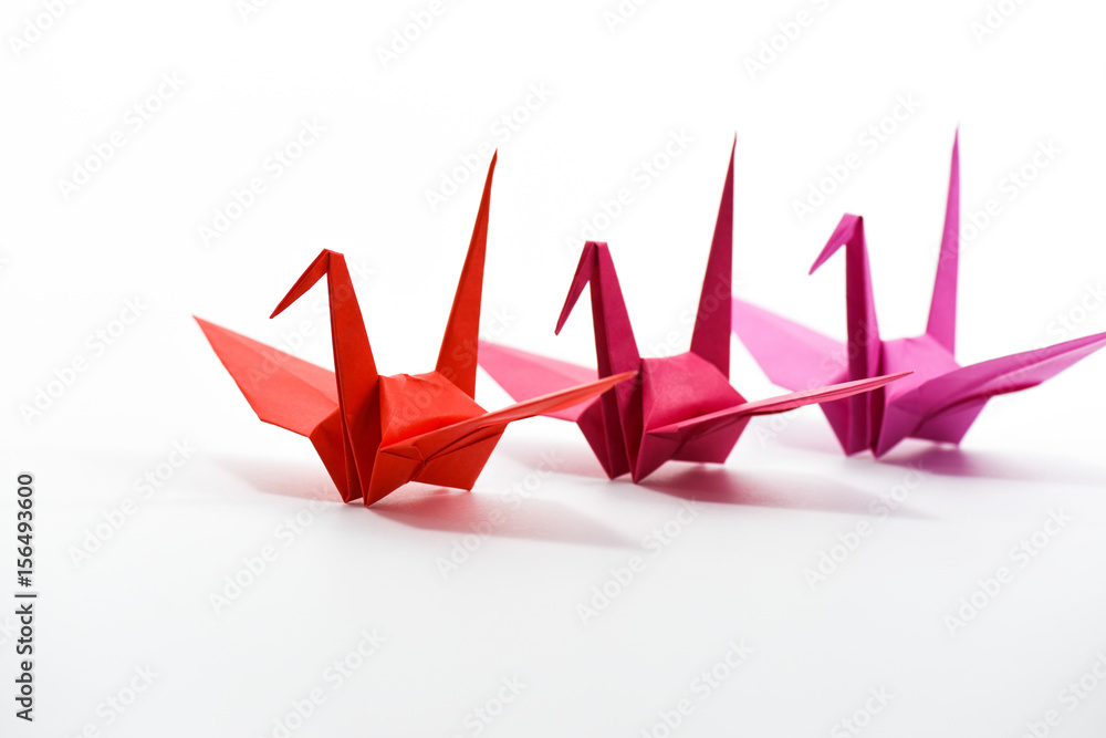 Origami cranes Stock Photo | Adobe Stock