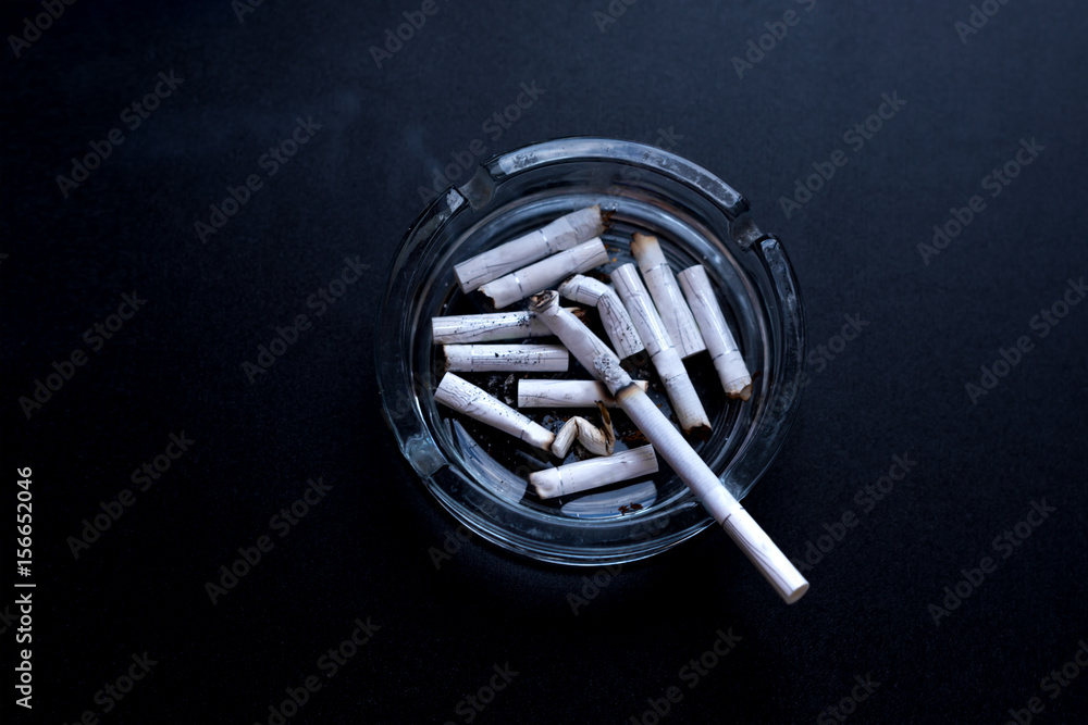 No Smoking Black Background