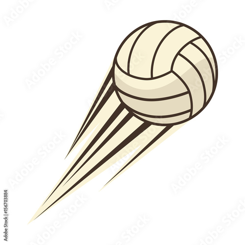 Flying Volleyball Clipart