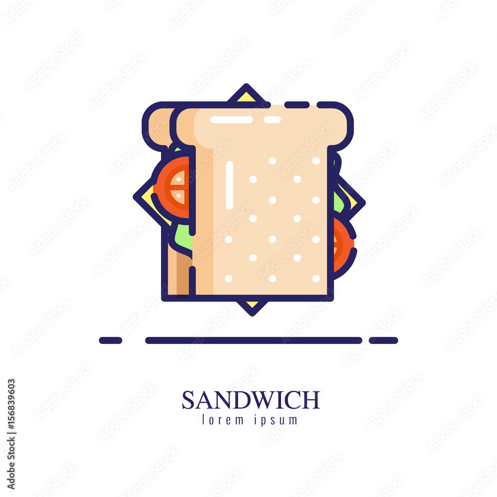 Sandwich Icon Flat