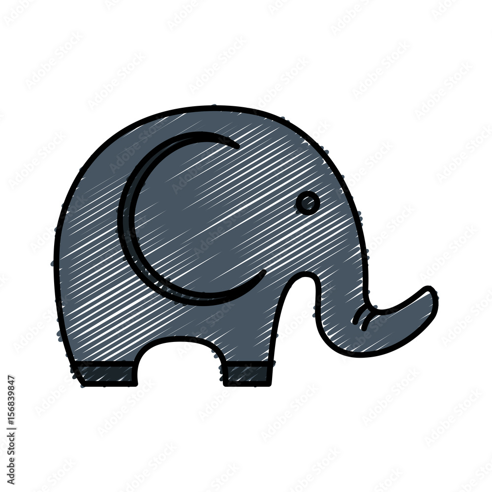 elephant toy icon over white background. vector illustration Stock ...