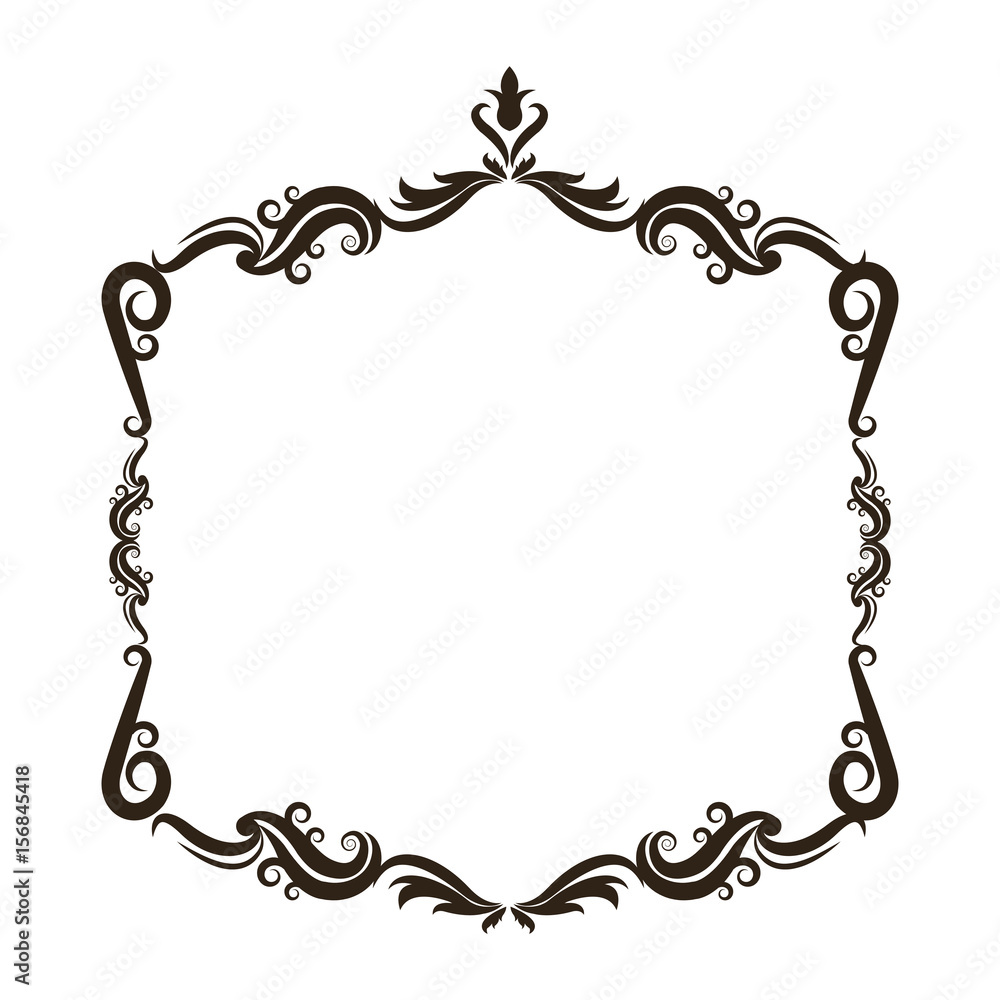 Vintage Swirl Vector Border