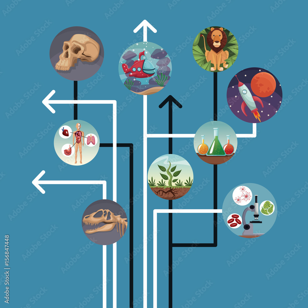 blue background lines and arrows connected to icons world evolution ...