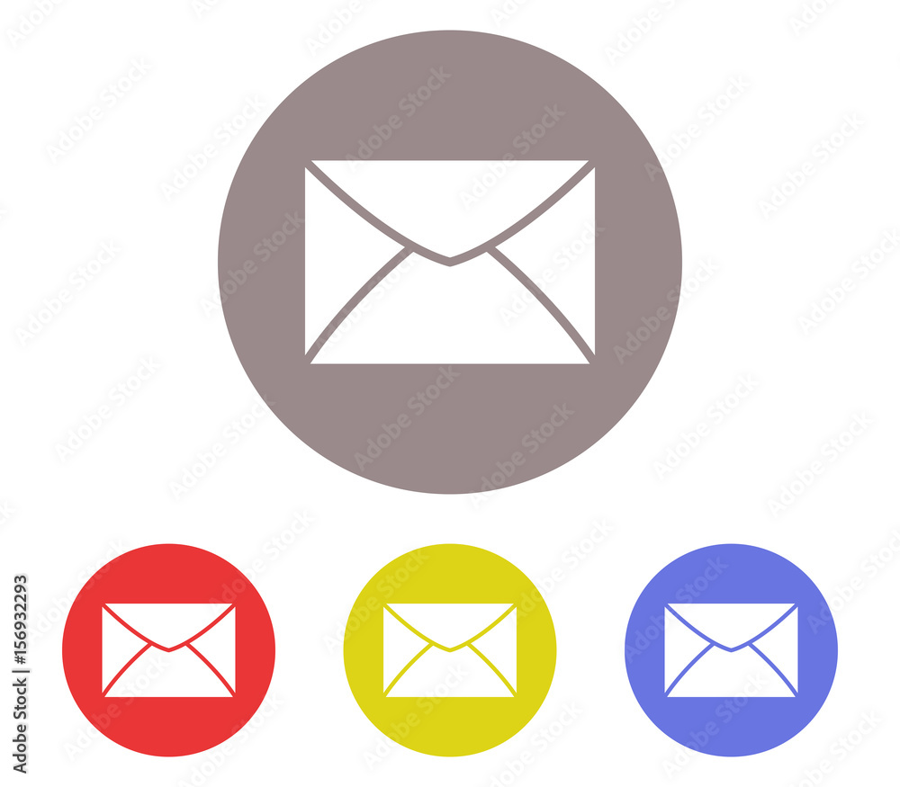 Mail icon set Stock Vector | Adobe Stock