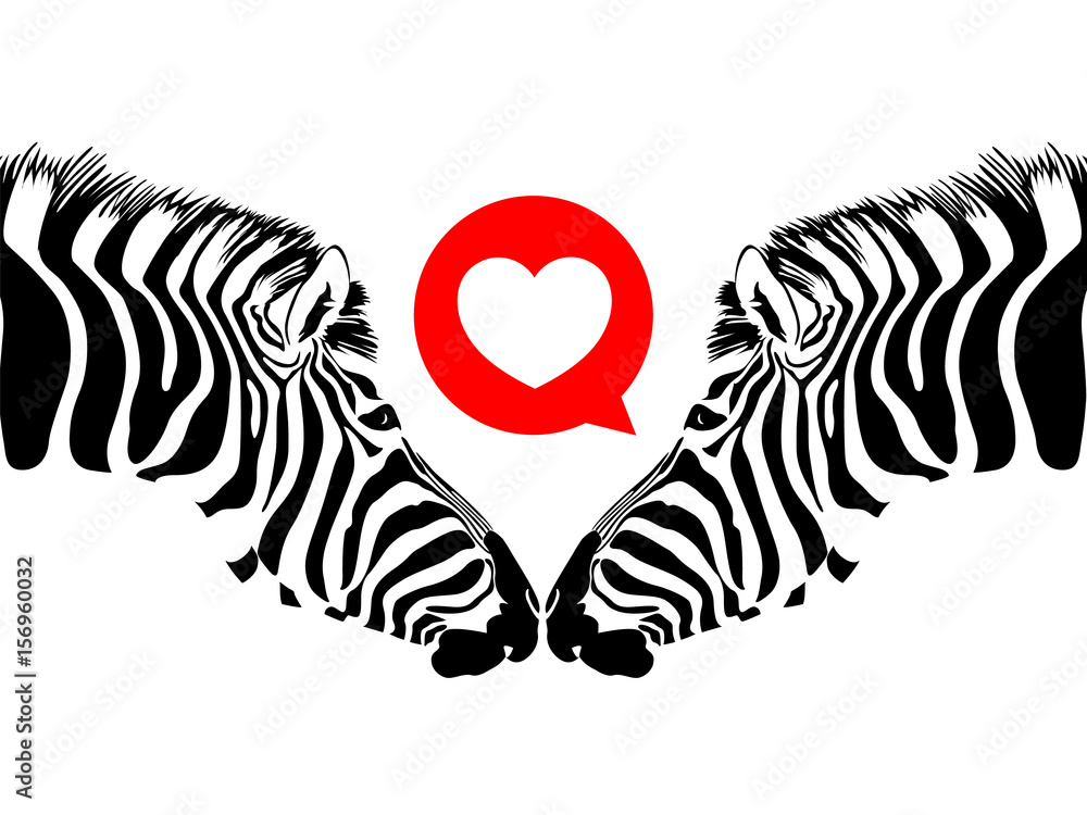 Zebra Heart Backgrounds