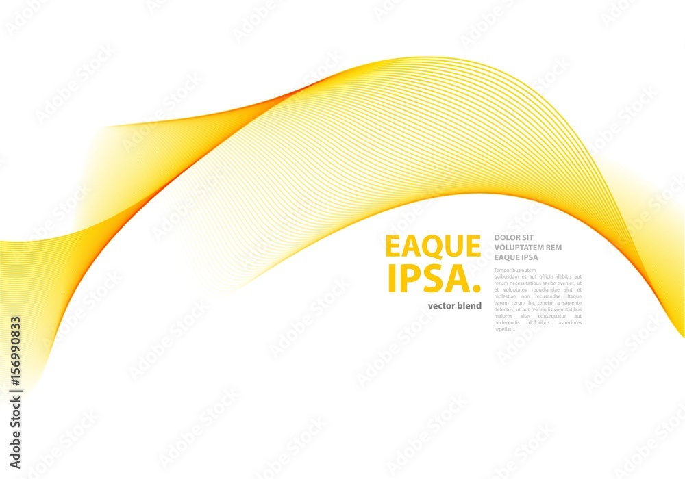 Abstract vector wave template Stock Vector | Adobe Stock