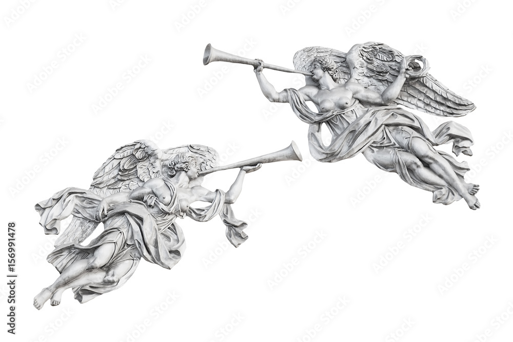 Sculpture of angels from the facade of the Admiralty (built in 1811) in ...