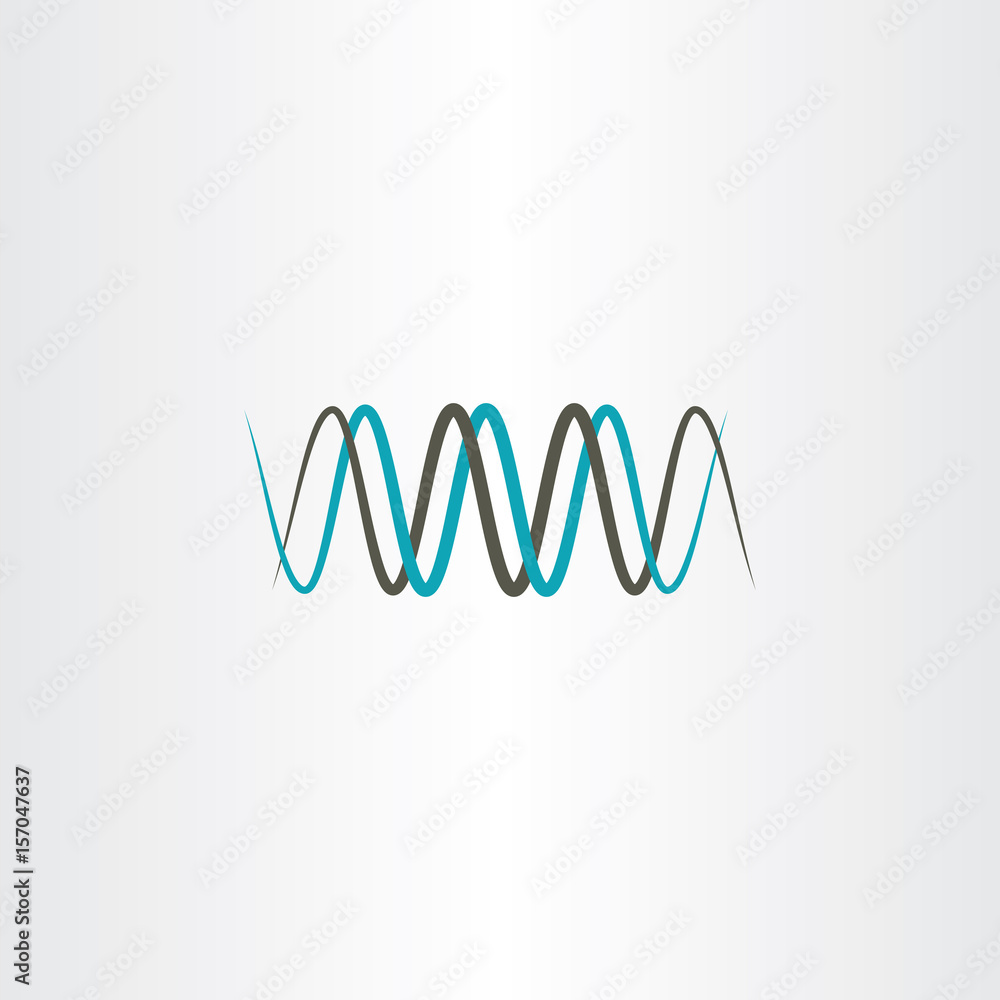 Vecteur Stock frequency wavelength logo vector symbol | Adobe Stock