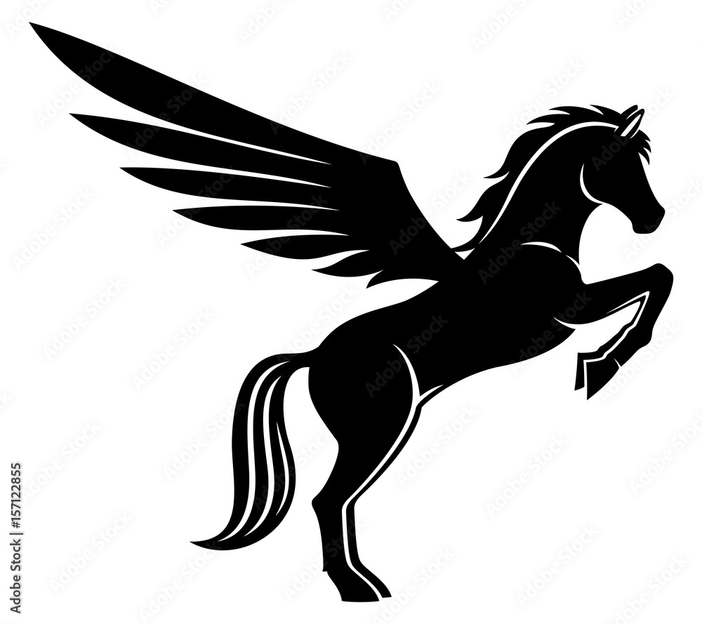 Sign of pegasus. Stock Vector | Adobe Stock
