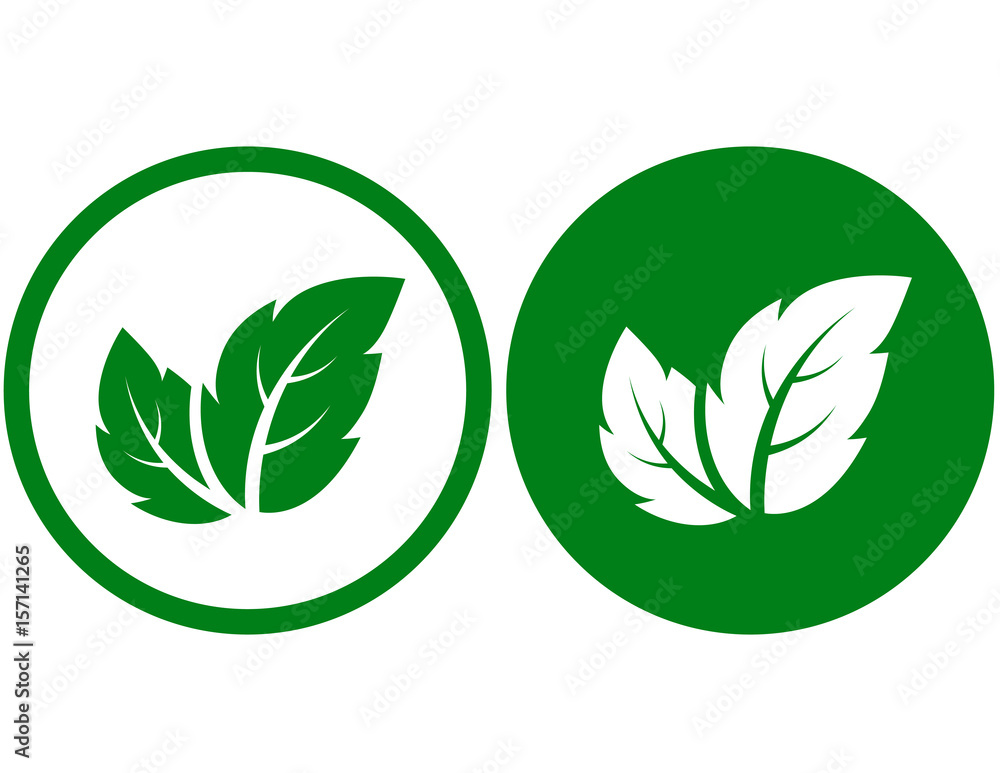 sign with leaves Stock Vector | Adobe Stock