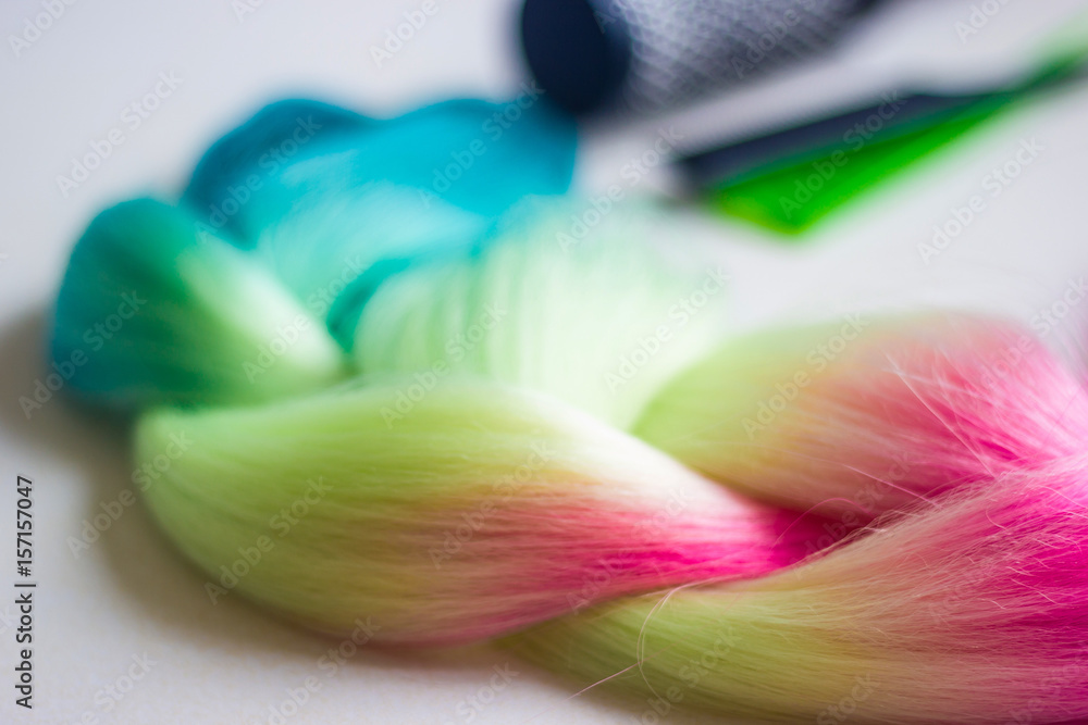Kanekalon braid Stock Photo | Adobe Stock