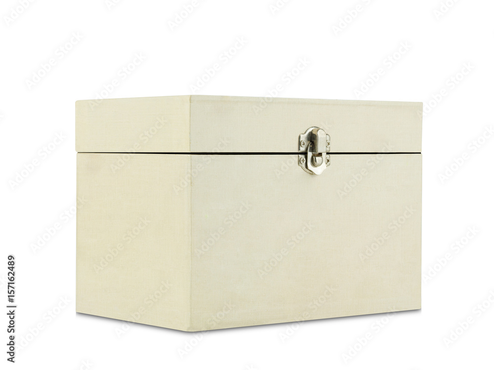 Old gray box isolated on white background. clipping path. Stock Photo ...
