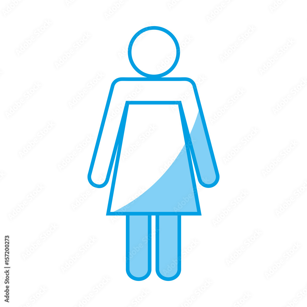 pictogram woman icon over white background. vector illustration Stock ...