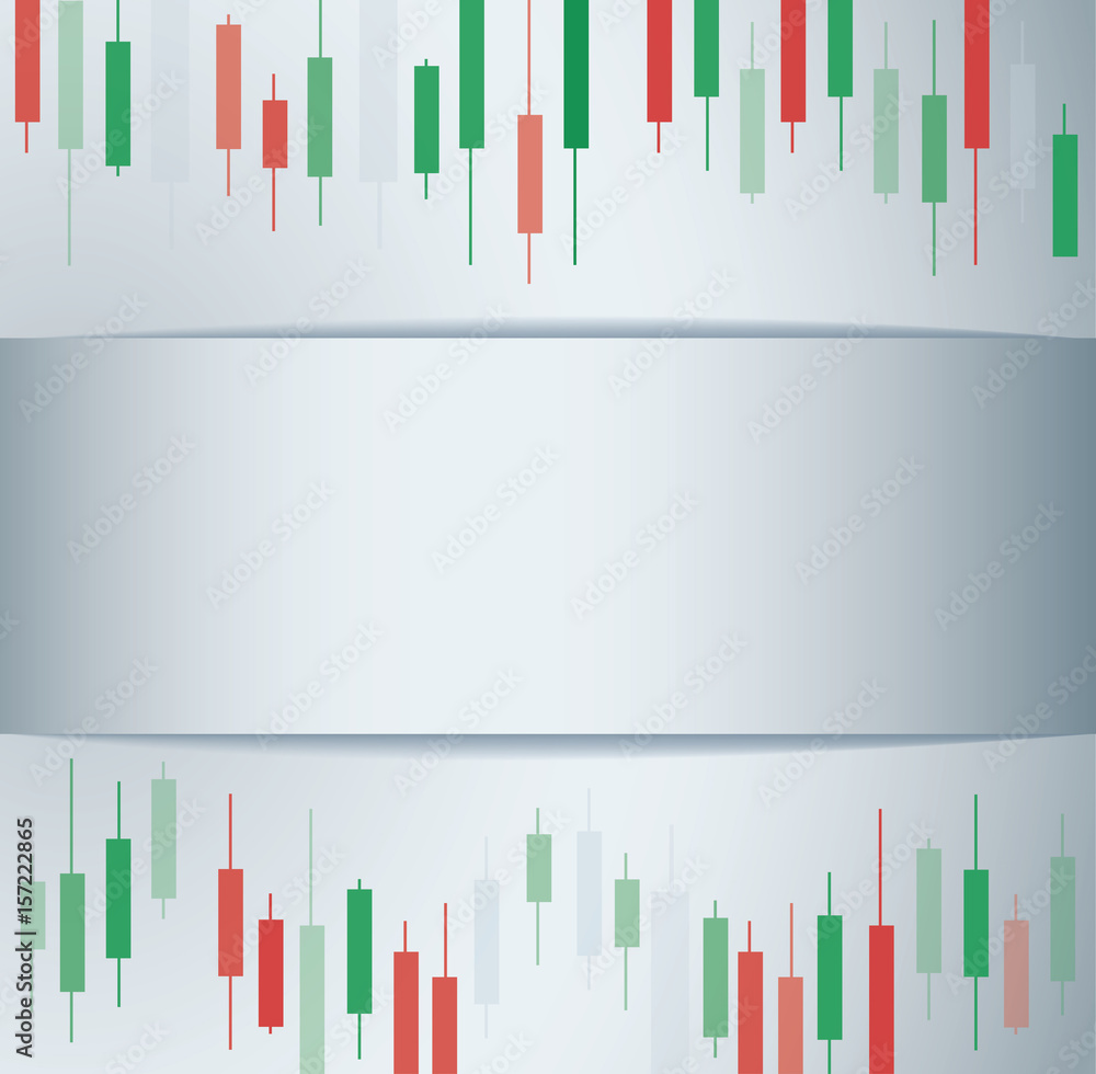 Candlestick stock exchange background vector Stock Vector | Adobe Stock