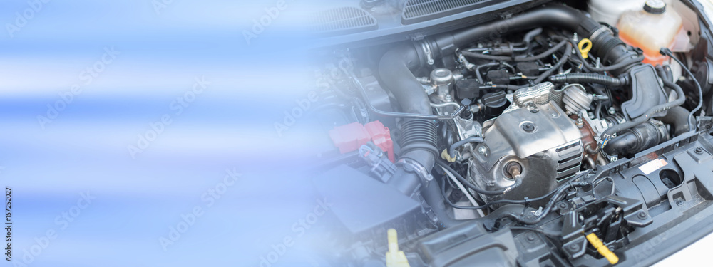 View of engine compartment Stock-Foto | Adobe Stock