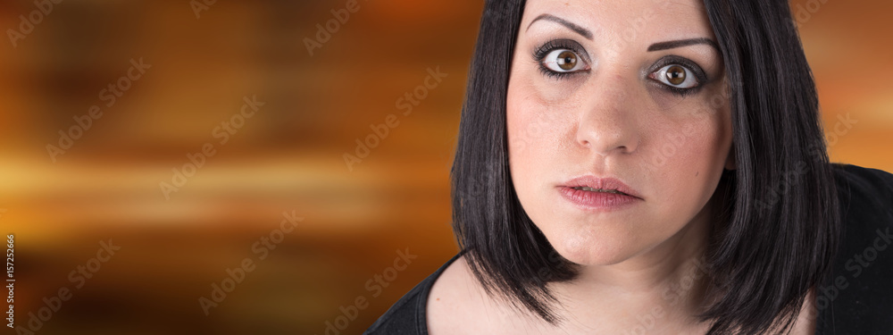 Portrait of an annoyed young woman Stock-Foto | Adobe Stock