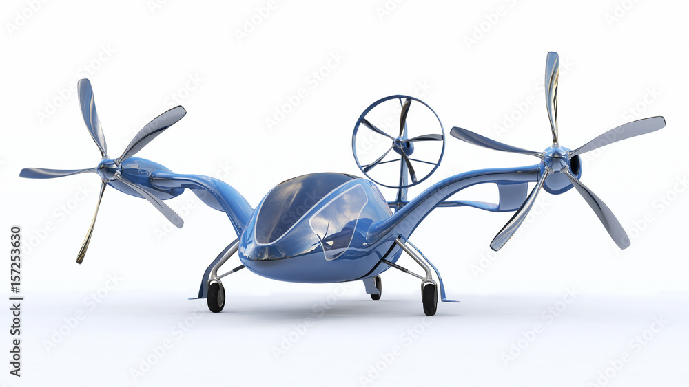 Personal Air Vehicle, Flying Car Of The Future 3d Concept, Future Car ...