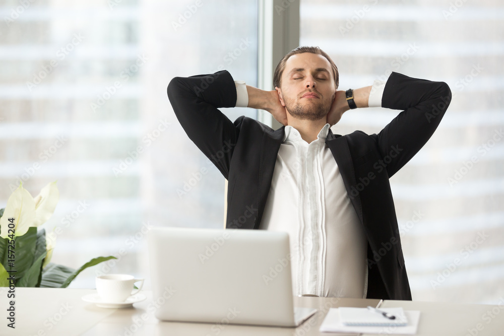 Relaxed Office Worker