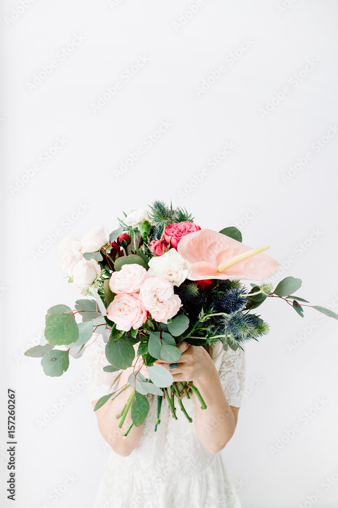White Anthurium Bouquet