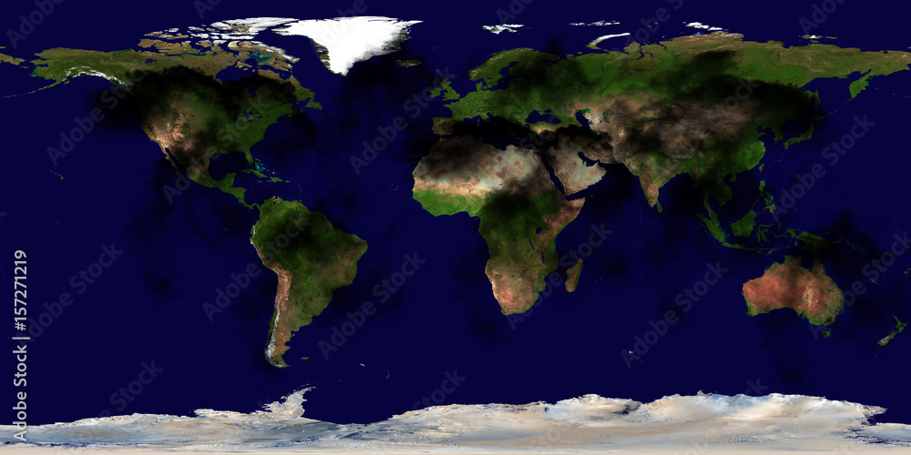 Plakat high resolution Earth contamination radiation nuclear war waste ...